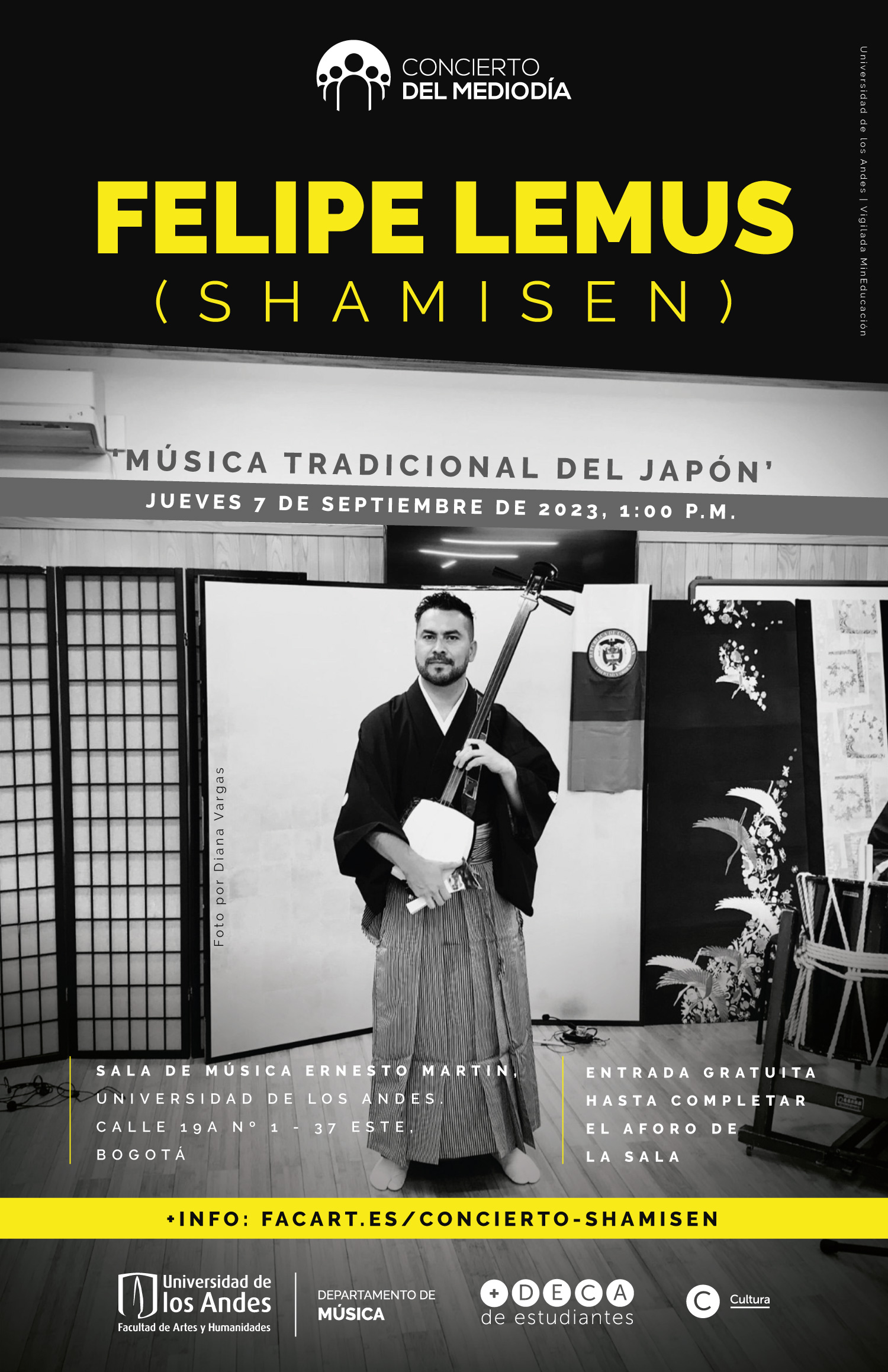 Concierto del mediodía: Felipe Lemus (shamisen)